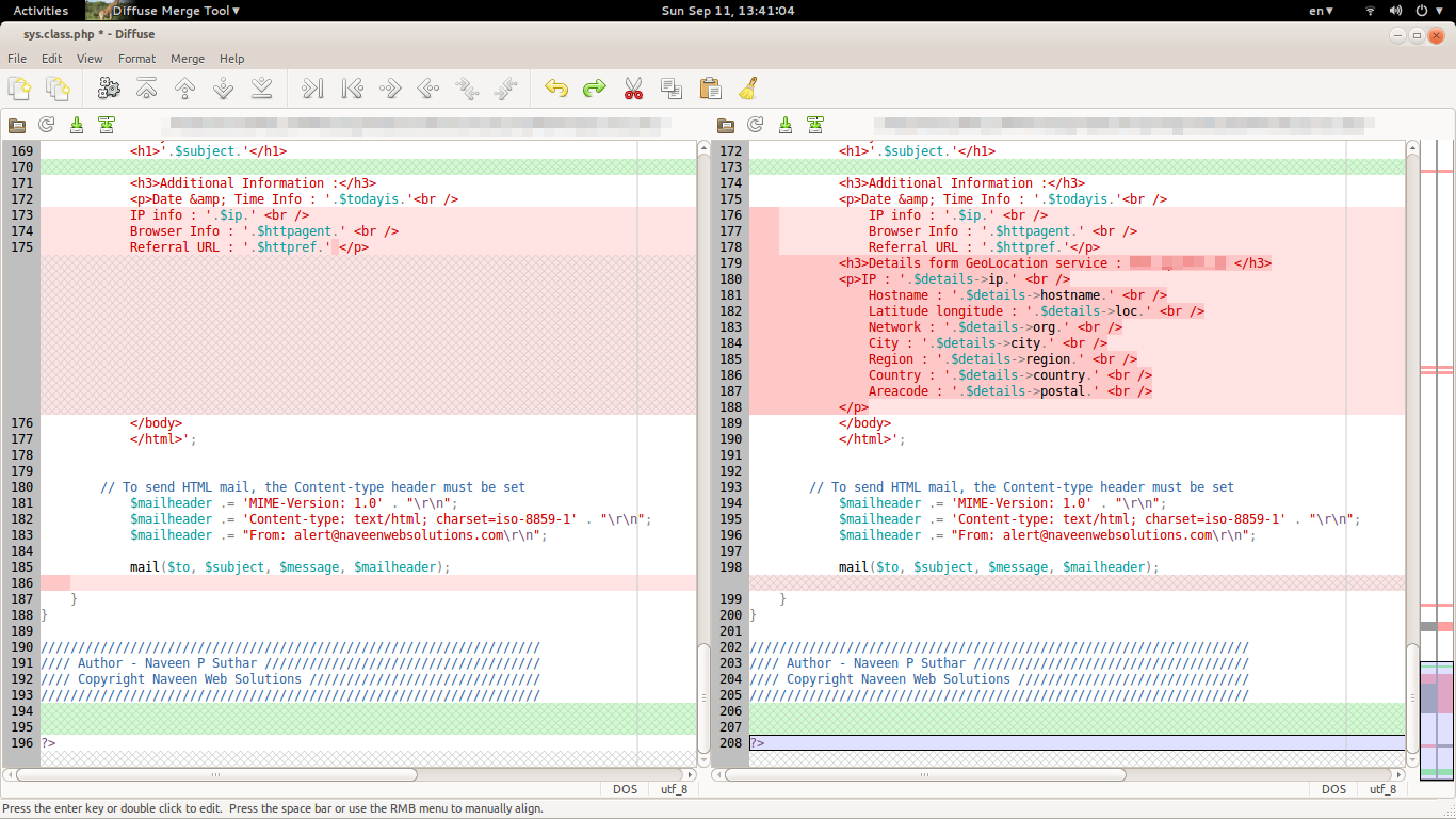 Diffuse – Graphical tool for merging and comparing text files – Blog ...