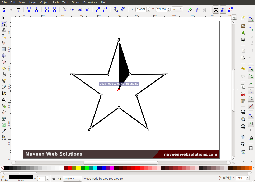 Inkscape – Star Pyramid – Blog – Naveen Web Solutions